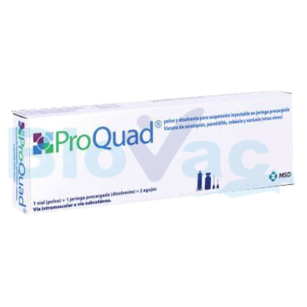 PROQUAD (varicela + SPR) – Centro de Vacunación Internacional, Vacunas ...